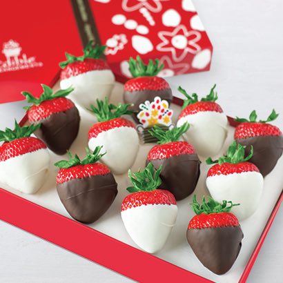 White And Milk Chocolate Strawberries Box | Edible Arrangements