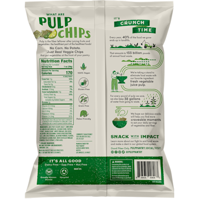 Jalapeño Lime Pulp Chips - Plant-Based Snacks | Pulp Pantry